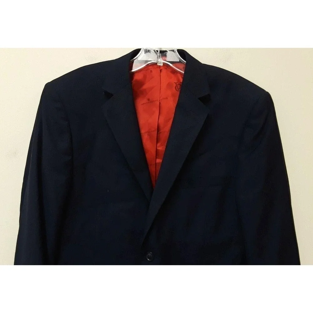 Valentino | Suits & Blazers | Mens Navy Blue Blazer Suit Jacket Two ...